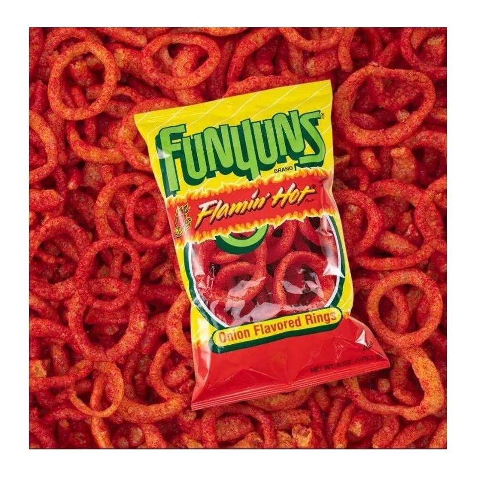 Funyuns Onion Flavored Rings FLAMIN' HOT Zesty Snack 6oz 1 Bag | eBay
