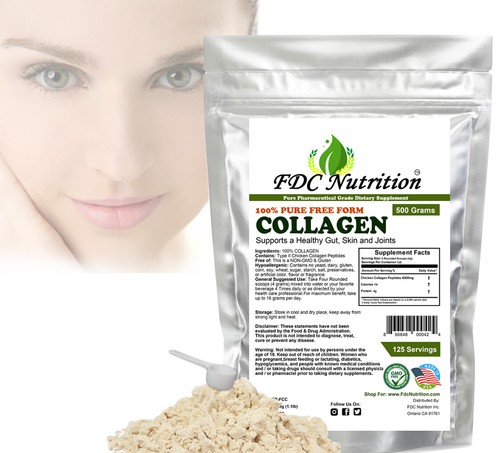 Collagen Peptides Hydrolyzed Anti-Aging Protein Powder All Size (1.1lb ...