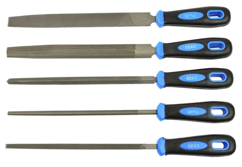 5-tlg Feilen Set Werkstattfeilen Stahlfeilen Schlichtfeilen ...