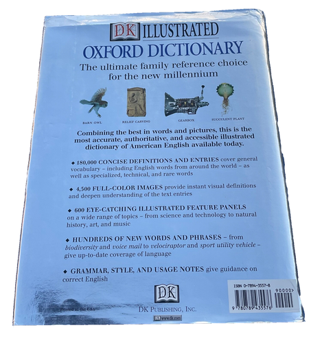 1998 DK ILLUSTRATED OXFORD DICTIONARY HARDCOVER REFERENCE BOOK 1008 ...