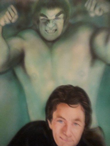 incredible Hulk David Banner Airbrush On Canvas 21x25 | eBay