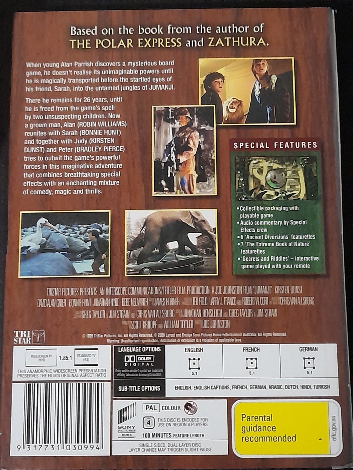 Jumanji (Deluxe Edition, DVD, 1995) Acceptable Condition Free Postage ...