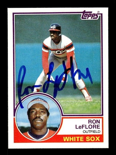 RON LEFLORE SIGNED 1983 TOPPS #560 - ON-CARD AUTOGRAPH - CHICGO WHITE ...