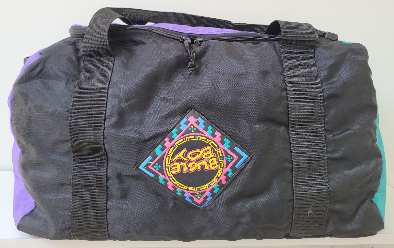Vintage Bugle Boy Duffle Gym Bag 90's Retro RARE FACT… - Gem
