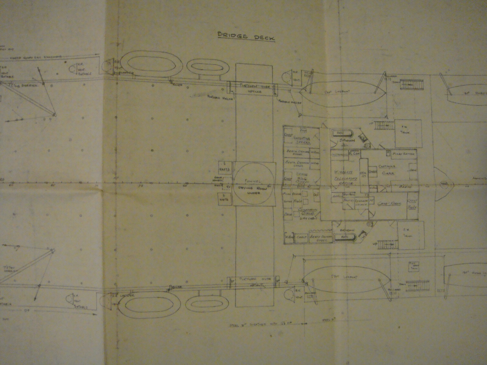 Rare British LSS Landing Ship Stern Chute WW2 Blueprints HMS Daffodil ...