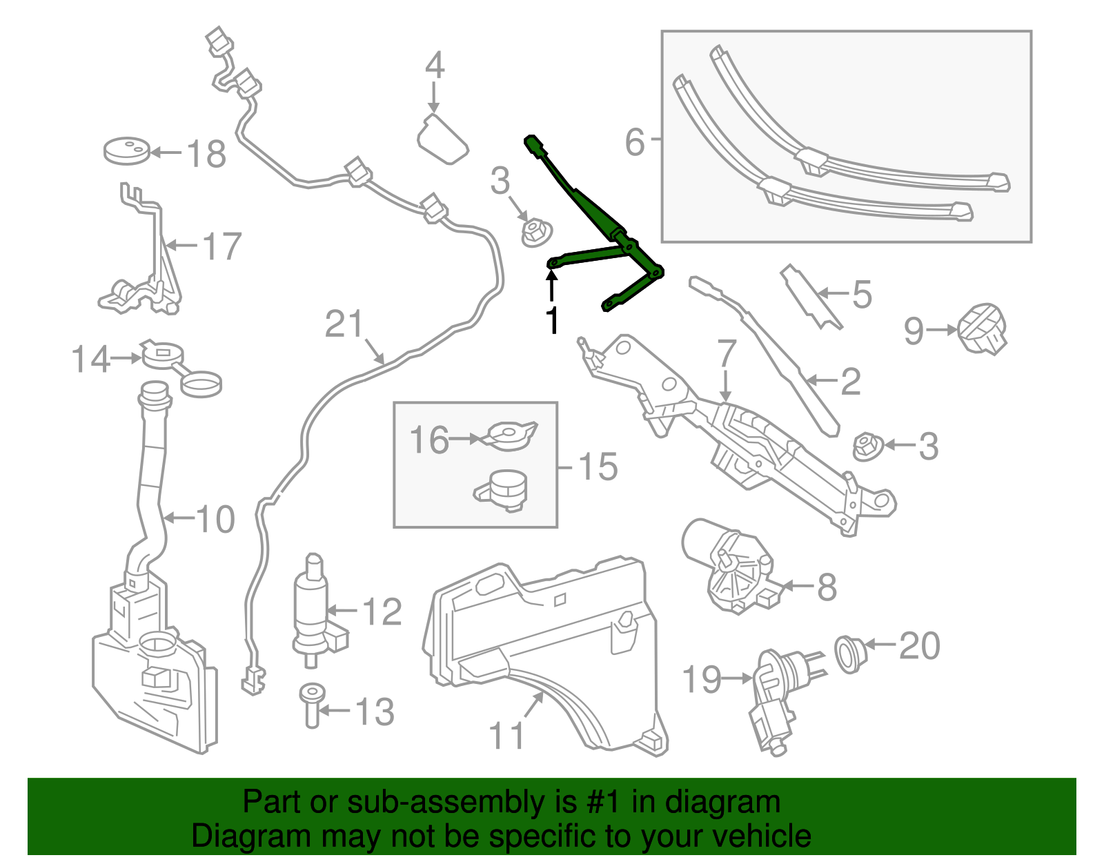 Mercedes-Benz 1668200944 Genuine OEM Wiper Arm for sale online | eBay