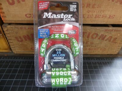 New Master Lock Word Padlock NIP Combination Lock For Locker | eBay
