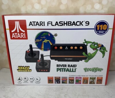 Atari Flashback 9 HDMI Retro Console Built-in Games 110 W 2 Controllers ...