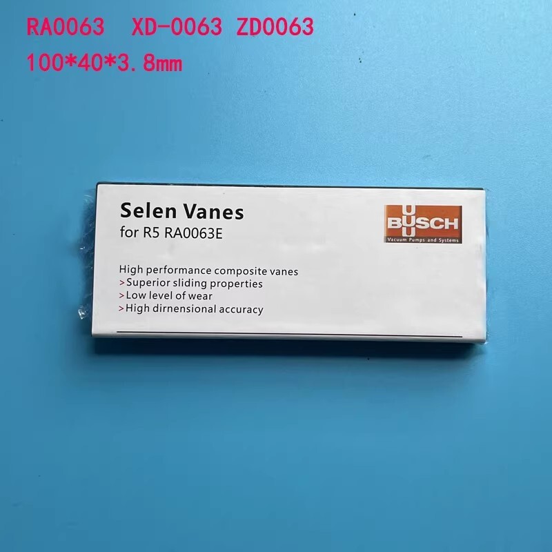 3pcs BUSCH R5 vacuum pump carbon vanes RA0063E/F XD-0063 ZD-0063 100*40 ...
