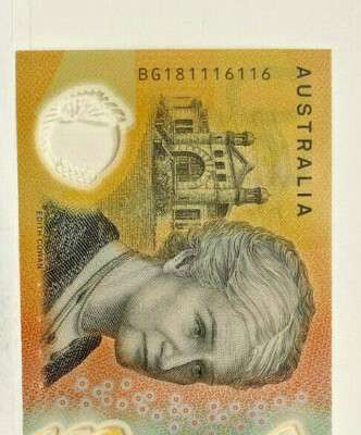 AUSTRALIA 2018 $50.00 REPEATER SERIAL , GREAT NUMBERS **116116 ...