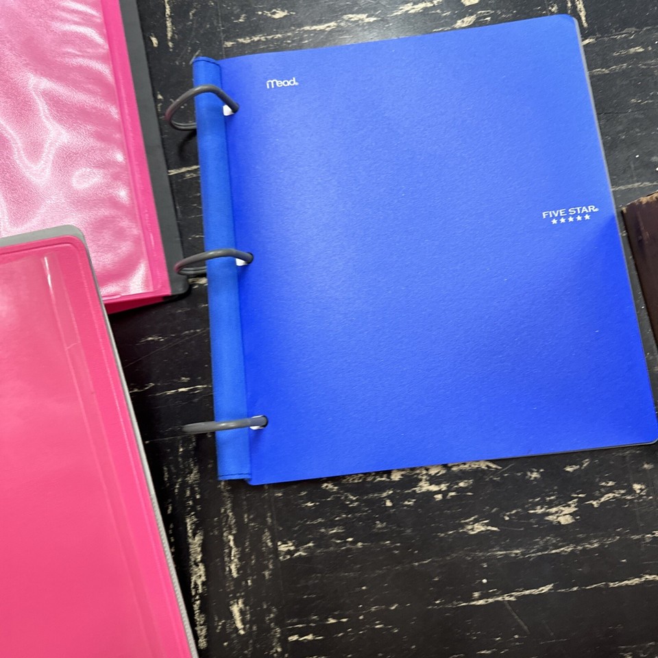 7x Var Mead Five Star Flex Hybrid Note Binder 1” Binder Notebook ...