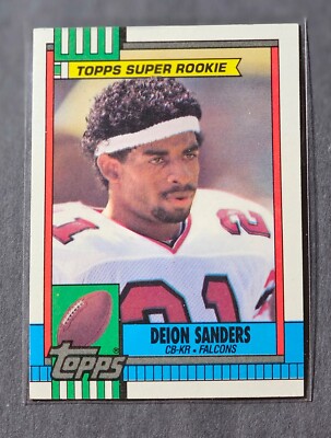 Deion Sanders 1990 Topps #469 Super Rookie Atlanta Falcons | eBay
