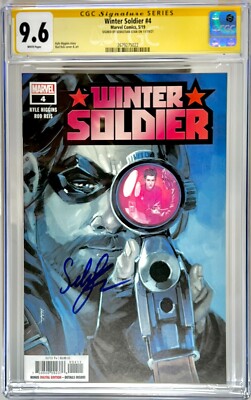 Sebastian Stan Signed CGC Signature Series Graded 9.6 Winter Soldier #4 ...