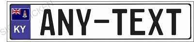 CAYMAN ISLANDS, European, EEC, Aluminum License Plate, Custom ...