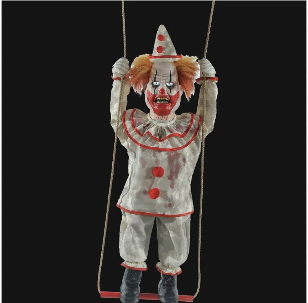 Spirit Halloween Swinging Happy The Clown Animated Animatronic Spirit ...