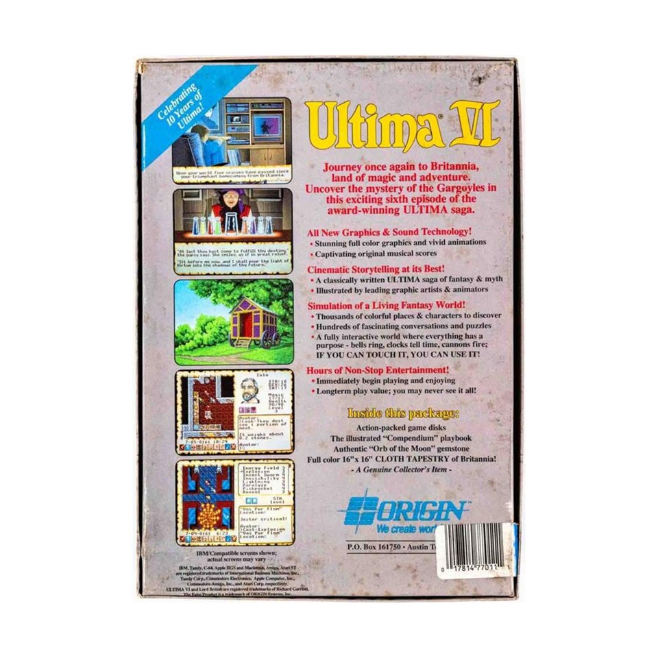 Origin Systems Ultima VI - The False Prophet VG+/EX 17814770111| eBay
