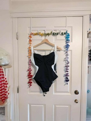 Ta3 Swim Ta3 Black White Lifty Contour Swimsuit Size X Small Regular | eBay