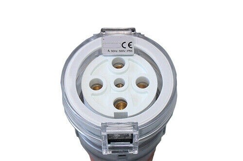 3 THREE PHASE POWER SOCKET 5 Pin 10 Amp INDUSTRIAL ELECTRICAL FEMALE ...