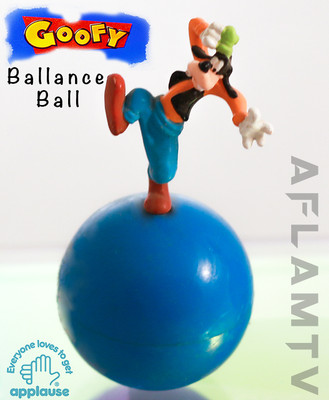 Goofy Balance Ball Figurine RARE vintage New Applause Figure Mickey ...