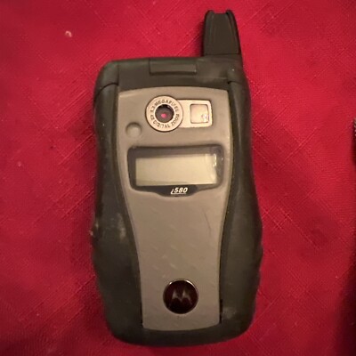 Motorola i580 Nextel Flip Phone Black Gray | eBay