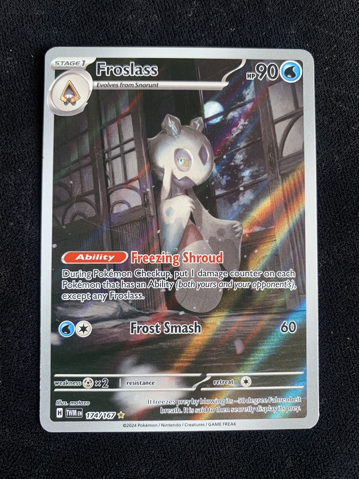 NM Pokemon Twilight Masquerade Froslass Illustration Rare Full Art 174 ...