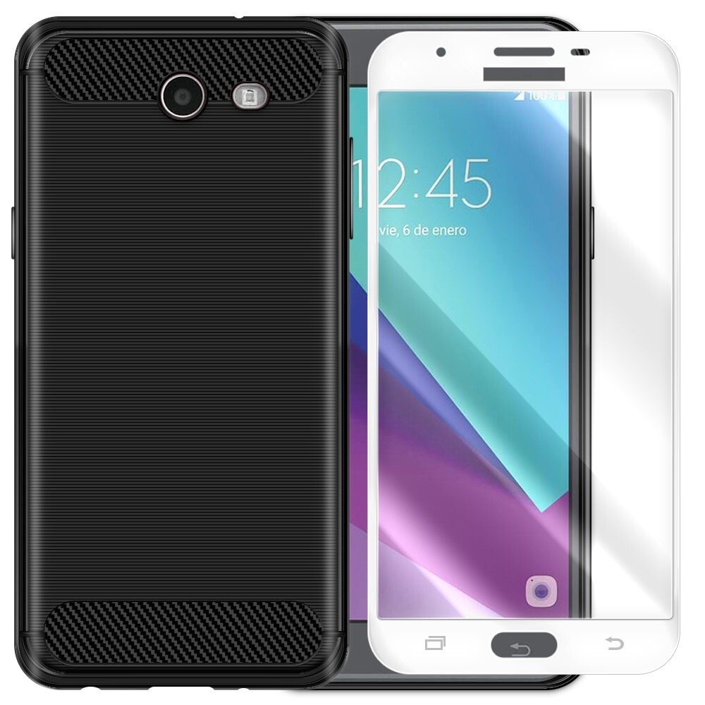 Anti-Scratch Screen Protector Soft TPU Case f Samsung Galaxy J3 Emerge ...