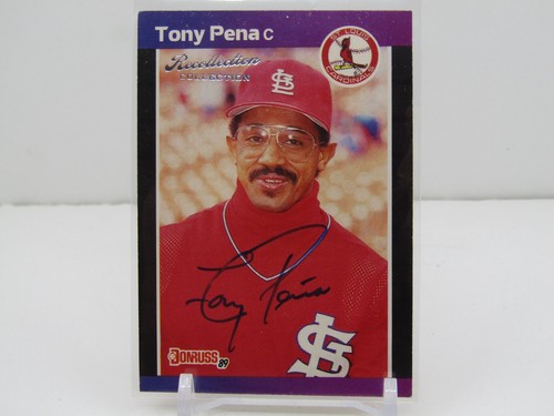 TONY PENA 2004 DONRUSS RECOLLECTION COLLECTION AUTOGRAPH AUTO! #11/36 ...