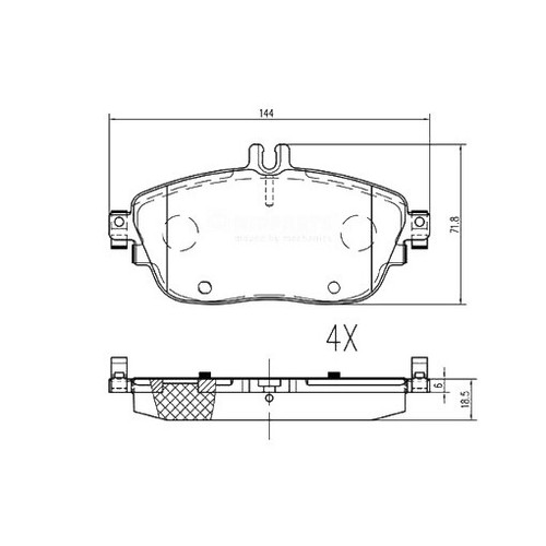 Kit Brake Pads Disc Brake Pp1203np Bp6638 41060 5da0b Kbp6620 Ebay