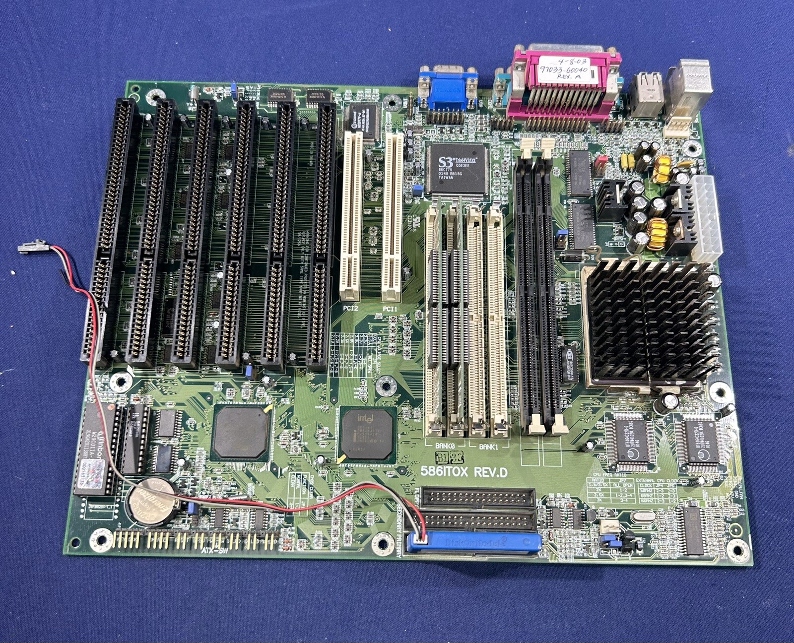 Thermo Finnigan LCQ Computer Board 586ITOX Rev. D Tean TN2 94V-0 977033 ...