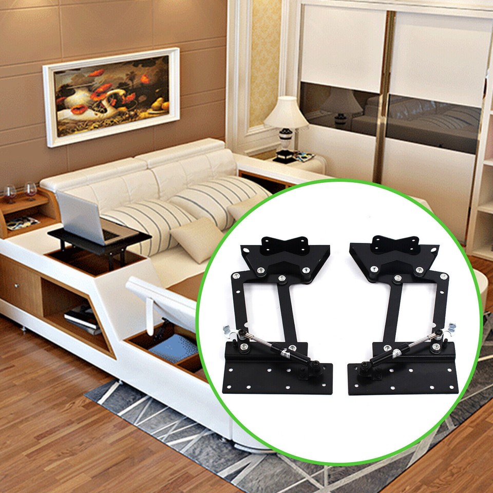 Pair Lift Up Top Coffee Table bracket Hardware Mechanism Furniture ...