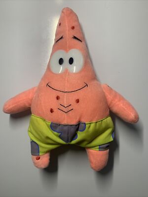 SpongeBob Patrick Star 11” Plush Stuffed Viacom Nanco Sick Chicken Pox ...