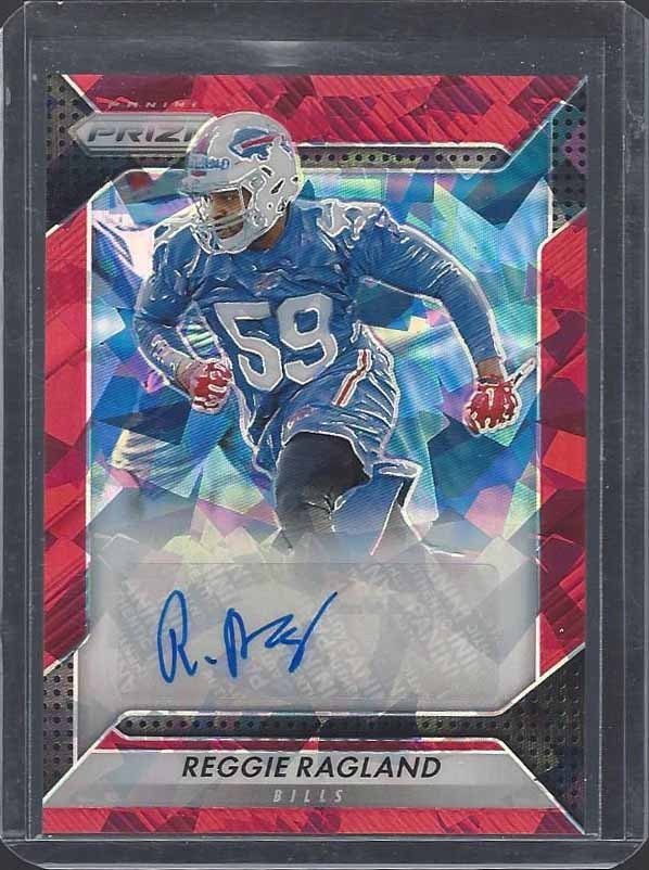 REGGIE RAGLAND 2016 PANINI PRIZM RED CRYSTAL PRIZMS ROOKIE AUTO RC #D ...