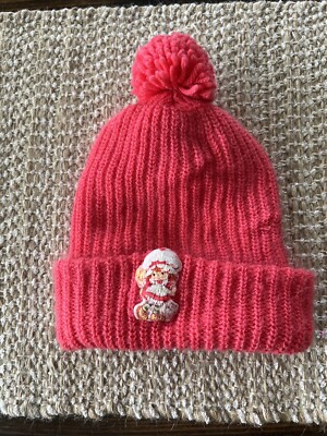Strawberry Shortcake Child’s Knit, Cap With Pom-Pom, Vintage And Rare ...