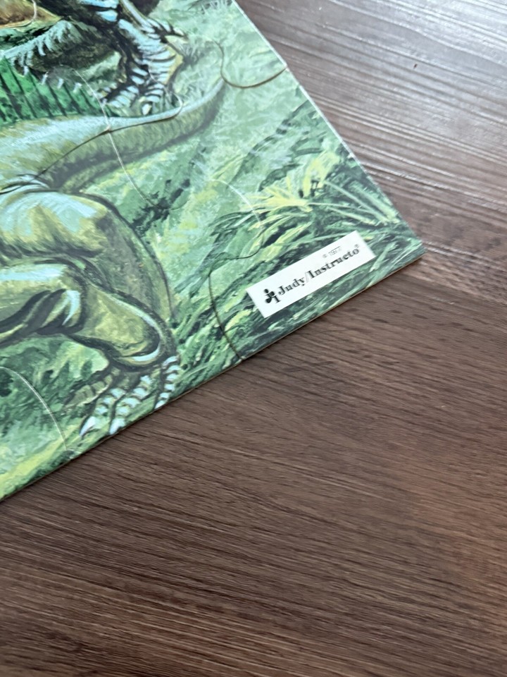 RARE 50 PIECES Vintage 1970s Judy/Instructo Dinosaur Floor Puzzle 2'x3 ...