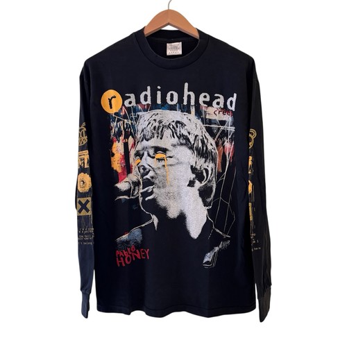 RARE Radiohead Pablo Honey 1993 Creep AOP Long Sleeve Shirt Vintage XL ...