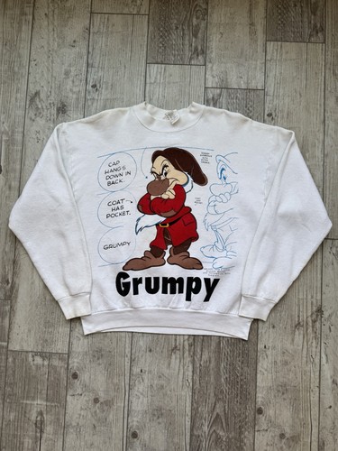 1990s Disney Grumpy Crewneck Sweatshirt Size OS - Gem