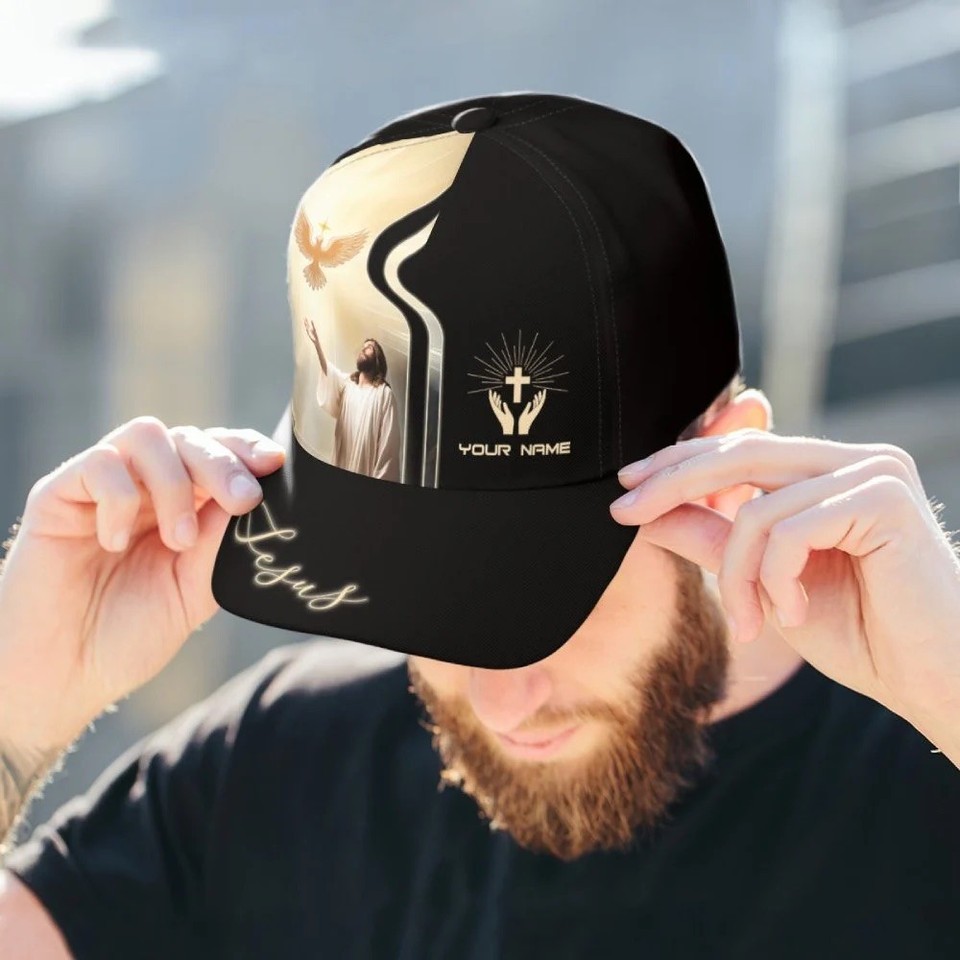 Custom Name Jesus Christ Hat Holy Spirit Dove Lamb Of God Religious ...