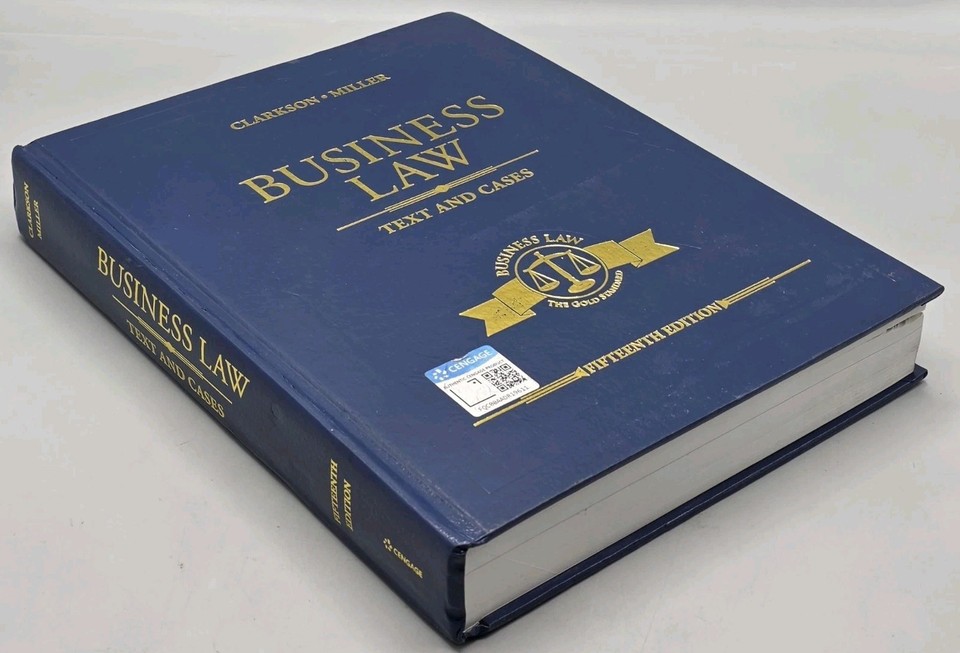 Business Law: Text and Cases (15th edition) Clarkson 9780357129630| eBay
