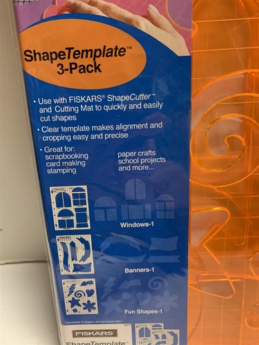 Fiskars Shape Template 3 Pack Windows Banners Fund Shapes Scrapbooking ...