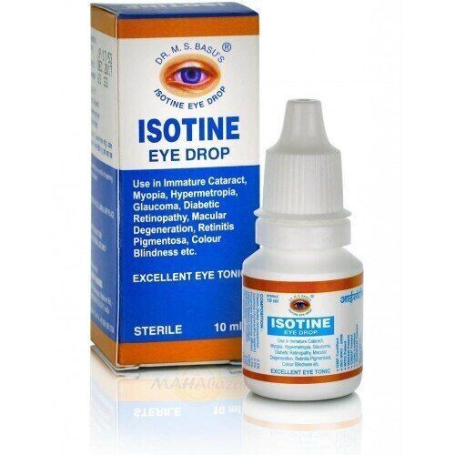 3 X Isotine Eye Drop 10ml Retinopathy,Cataract, Myopia, Hypermetropia ...
