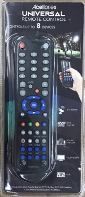 Acellories Universal Remote Control TV VCR DVD Blu-ray CD | eBay