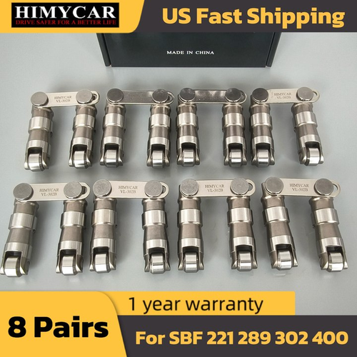 PRO RACER HYDRAULIC ROLLER LIFTERS FOR SBF FORD 221-400 ALL V8 VERTICAL ...