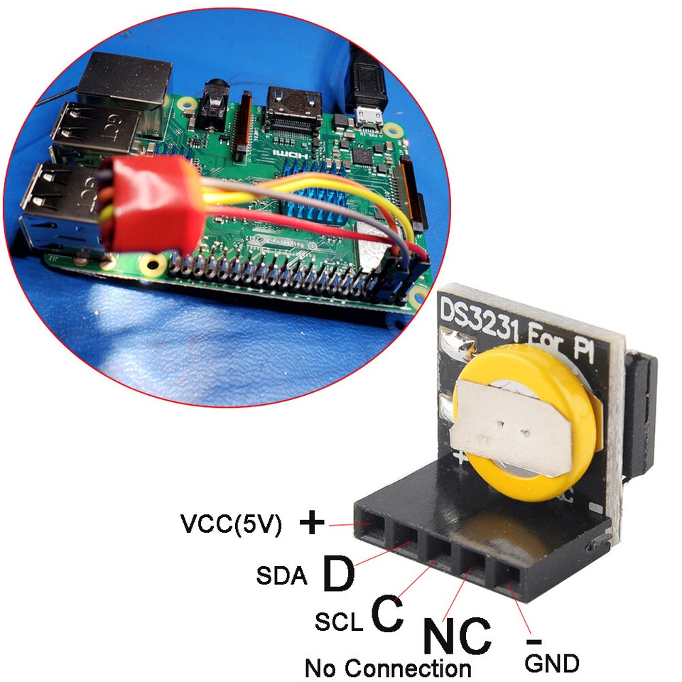 10Pcs DS3231 RTC High Precision Clock Module with Battery for Raspberry ...