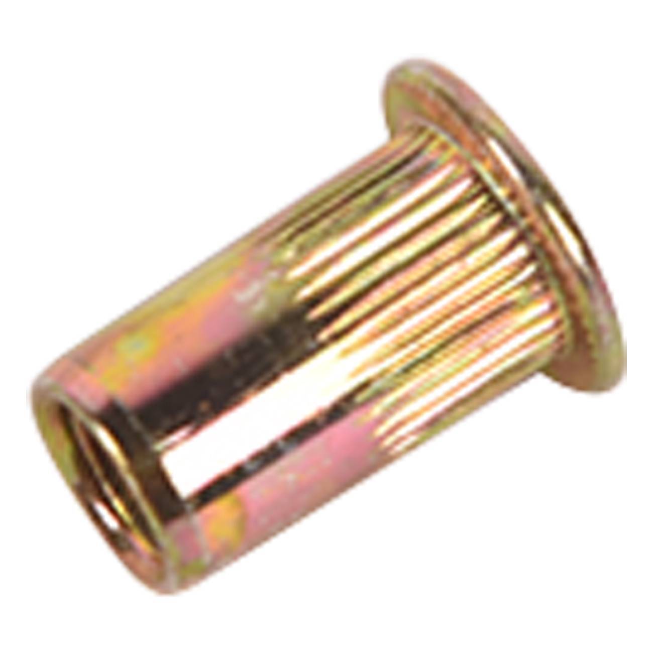 150Pcs Flat Head M5 Rivet Nut Rivnut Nutsert Metric Zinc Plated Carbon ...