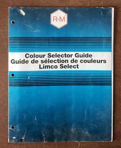 1993 R-M Color Chips Selector Guide Limco Enamel System 4 Page Brochure ...