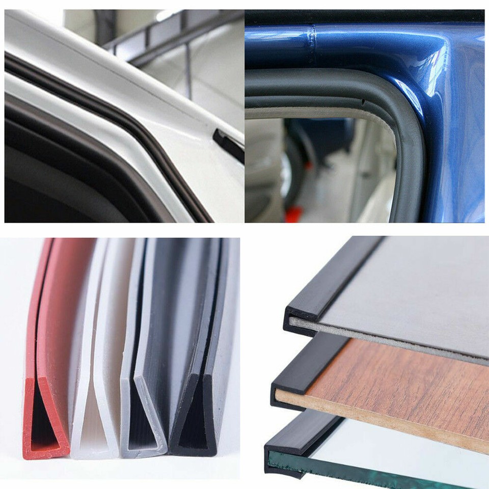 1meter U Channel Rubber Edge Moulding Trim Weather Strip Car Door ...