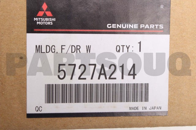 Genuine Mitsubishi Outlander Sport Belt Molding 5727A214 for sale ...