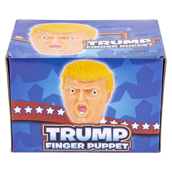 1pc Donald Trump 1.5" Finger Puppet Squeeze Political Parody Stress Gag ...
