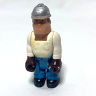 Husky Helpers Construction Worker White Shirt Blue Pants Figure Fisher ...