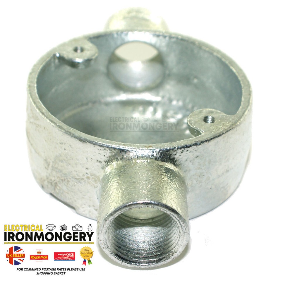 20mm Metal Conduit Boxes, Bends, Elbow, Tees, Fittings Galvanised ...